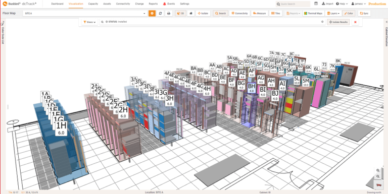 DCIMソフトウェアにおけるフロアマップ管理機能の重要性：効率的なサーバールーム運用のための必須機能 - DC ASIA Ltd.