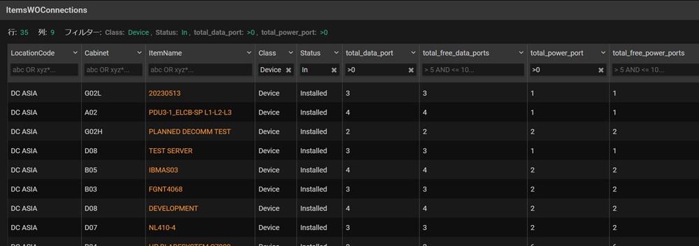 dcTrackのダッシュボード紹介6 ～接続が登録されていない機器の一覧 - DC ASIA Ltd.